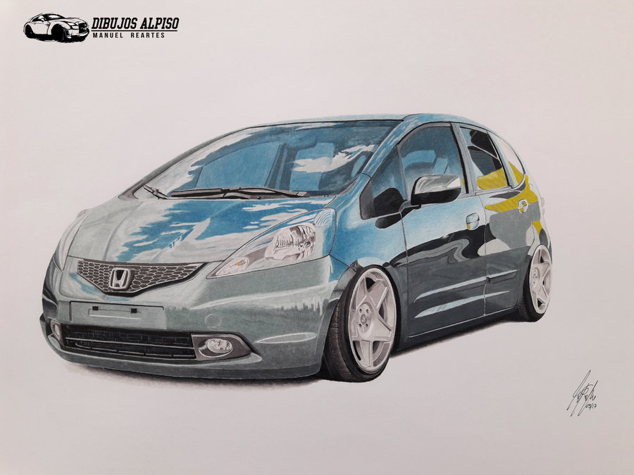Honda Fit por manureartes | Dibujando
