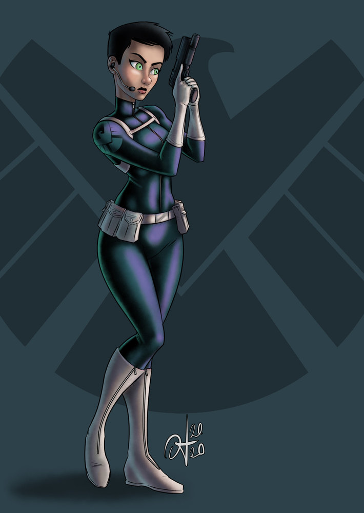 Maria Hill por Hermes | Dibujando