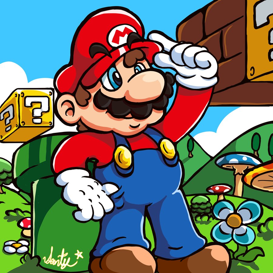 ¡El futuro se ve prometedor Mario! - Super Mario Fan Art por ...