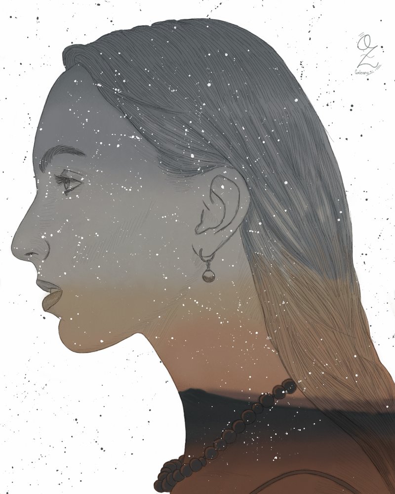 Side Face Illustration 2 by Oz Galeano por Ozgaleano | Dibujando