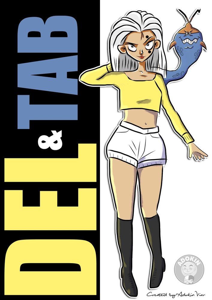 Del & Tab (Boceto para Ilustrador - Lectura Derecha a Izquierda) por ...