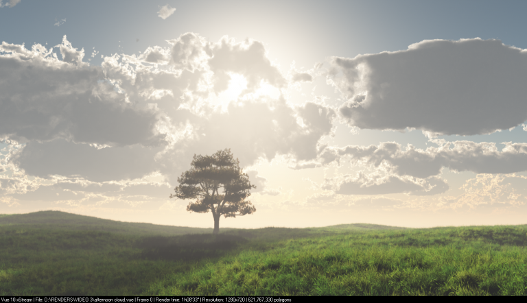 3D Vue Render Tree Sun por Nowcry | Dibujando