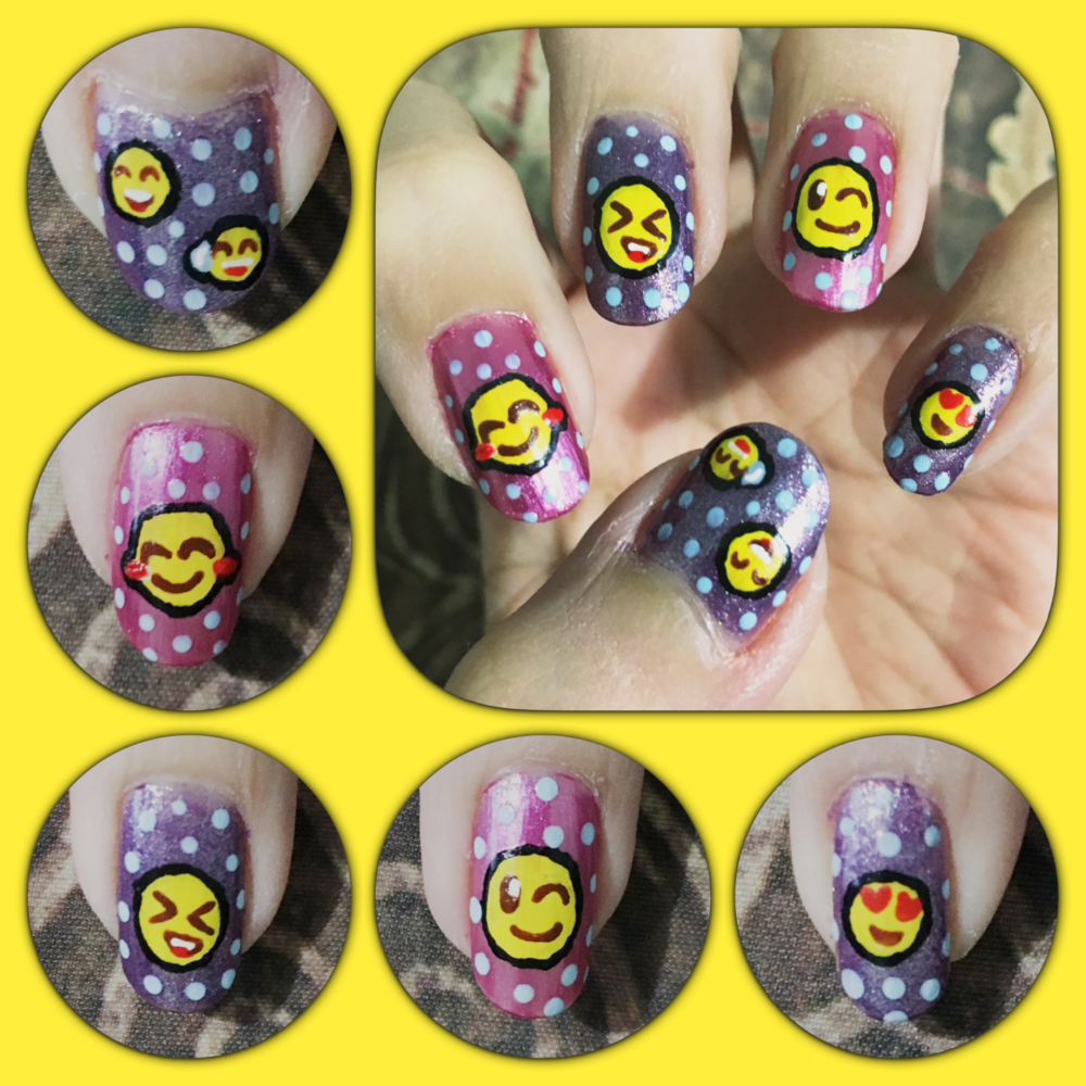 Emoji Nail Art por Mikari | Dibujando